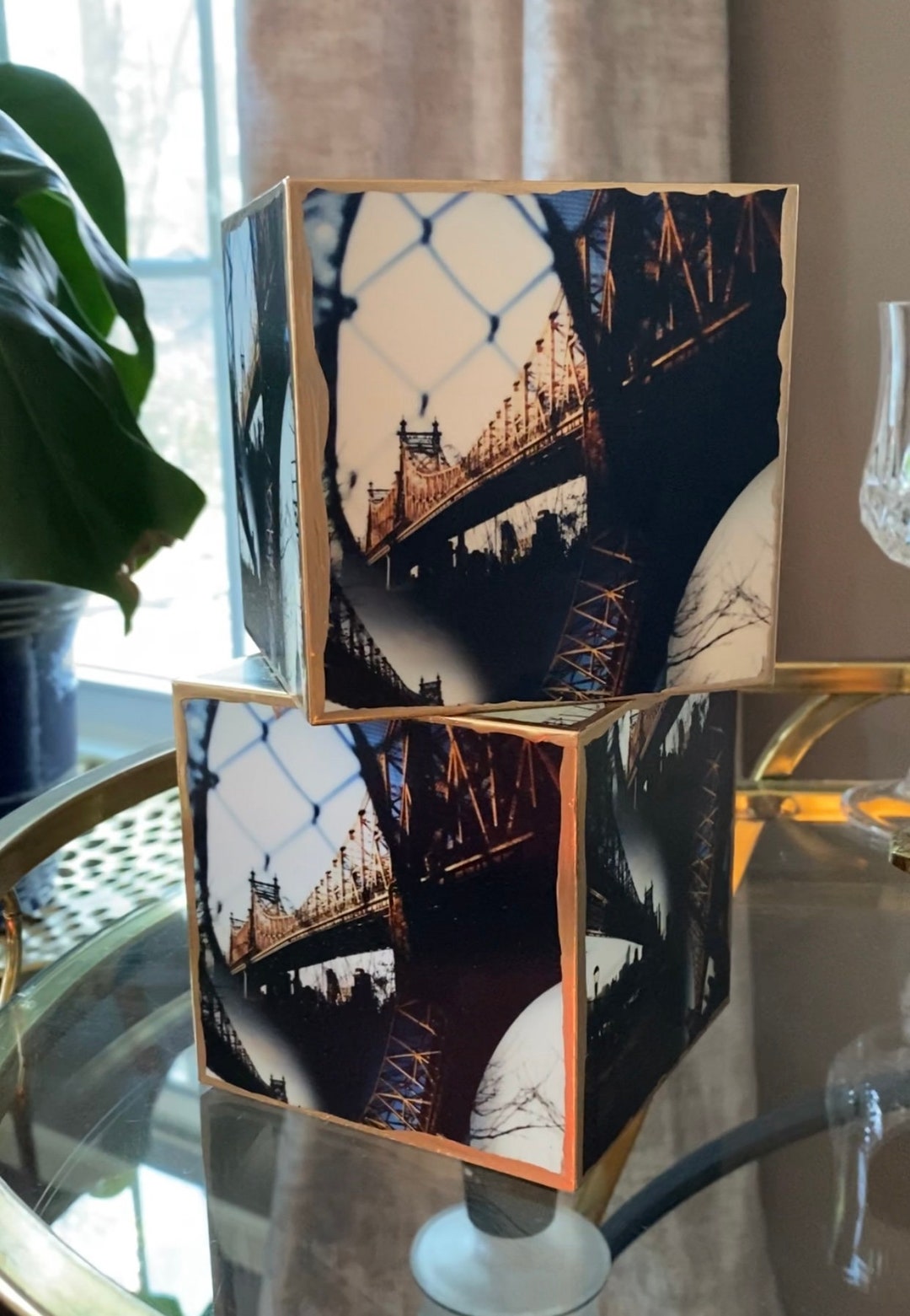 Cube Block Art Manhattan Bridge - Etsy