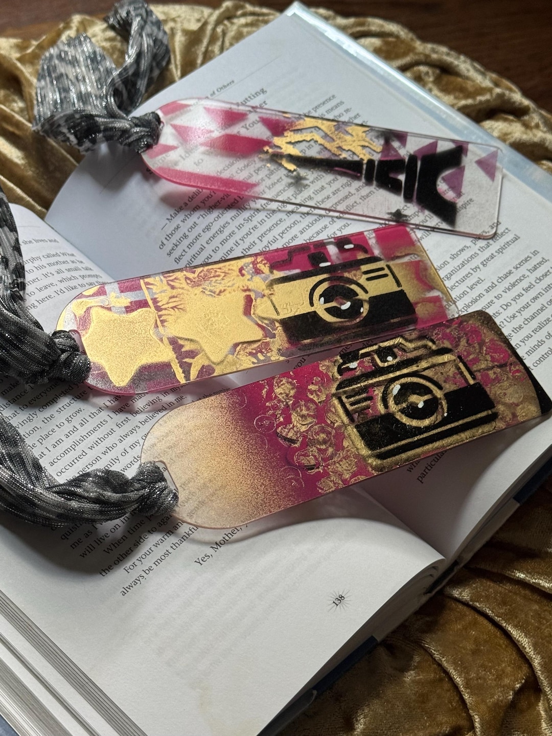 One of a Kind Painted BOOKMARK - Etsy