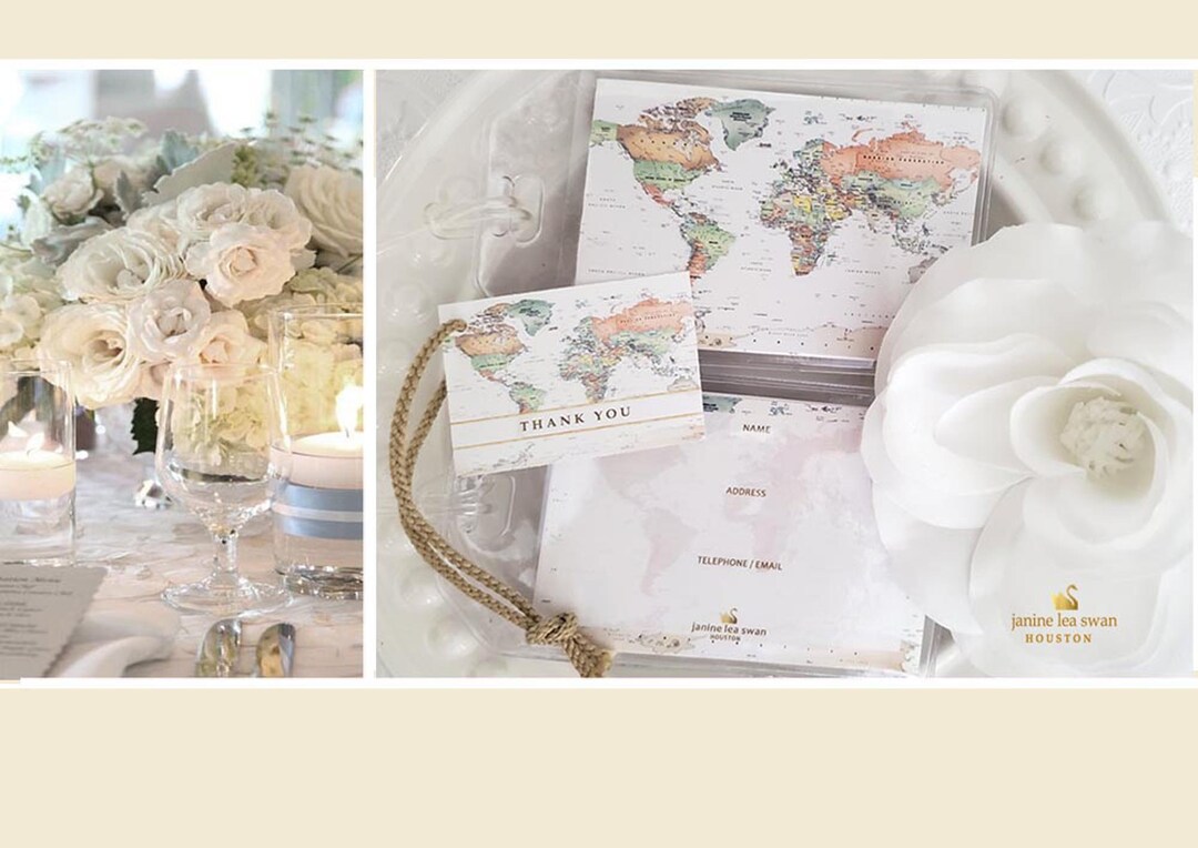 World Map Luggage Tags 55 at 1.50 Ea. Vinyl Pouches ID Backs - Etsy