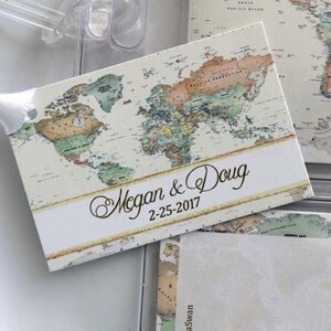 World Map Luggage Tags 210 at 1.75 Ea. Vinyl Pouches ID - Etsy