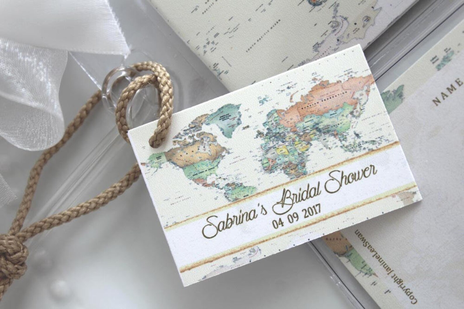 World Map Luggage Tags 210 at 1.75 Ea. Vinyl Pouches ID | Etsy