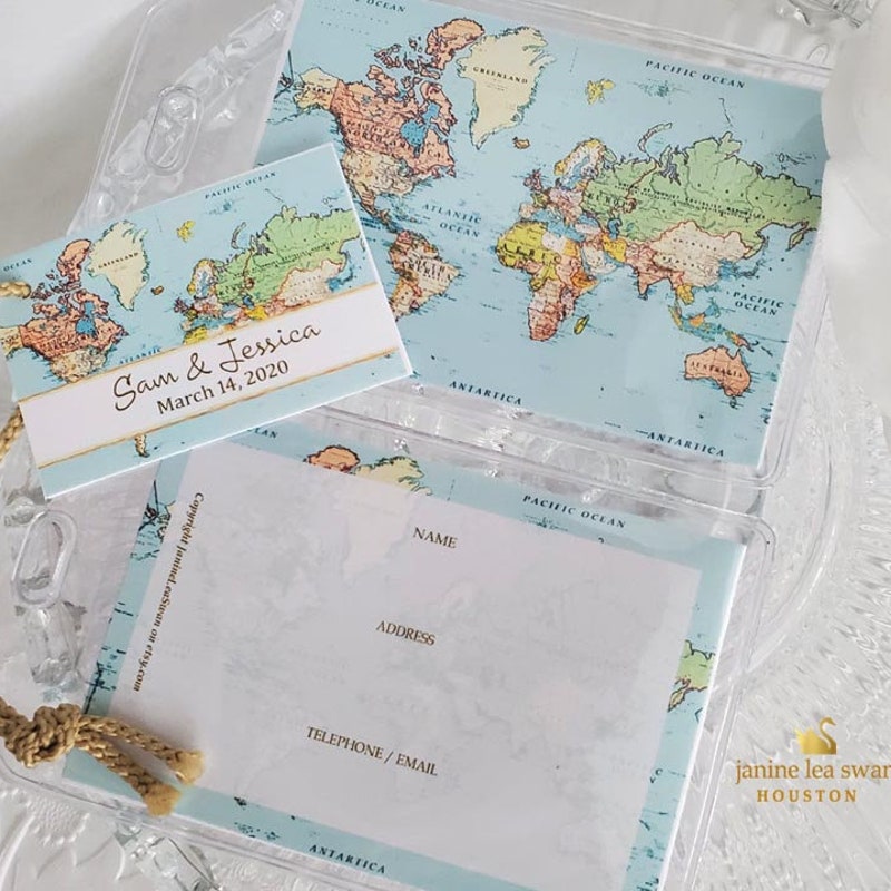 World Map Paper Bags - Etsy