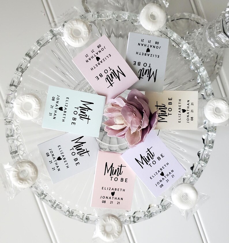Wedding Mints Mint to Be Favors Wedding Favors Bridal Shower - Etsy