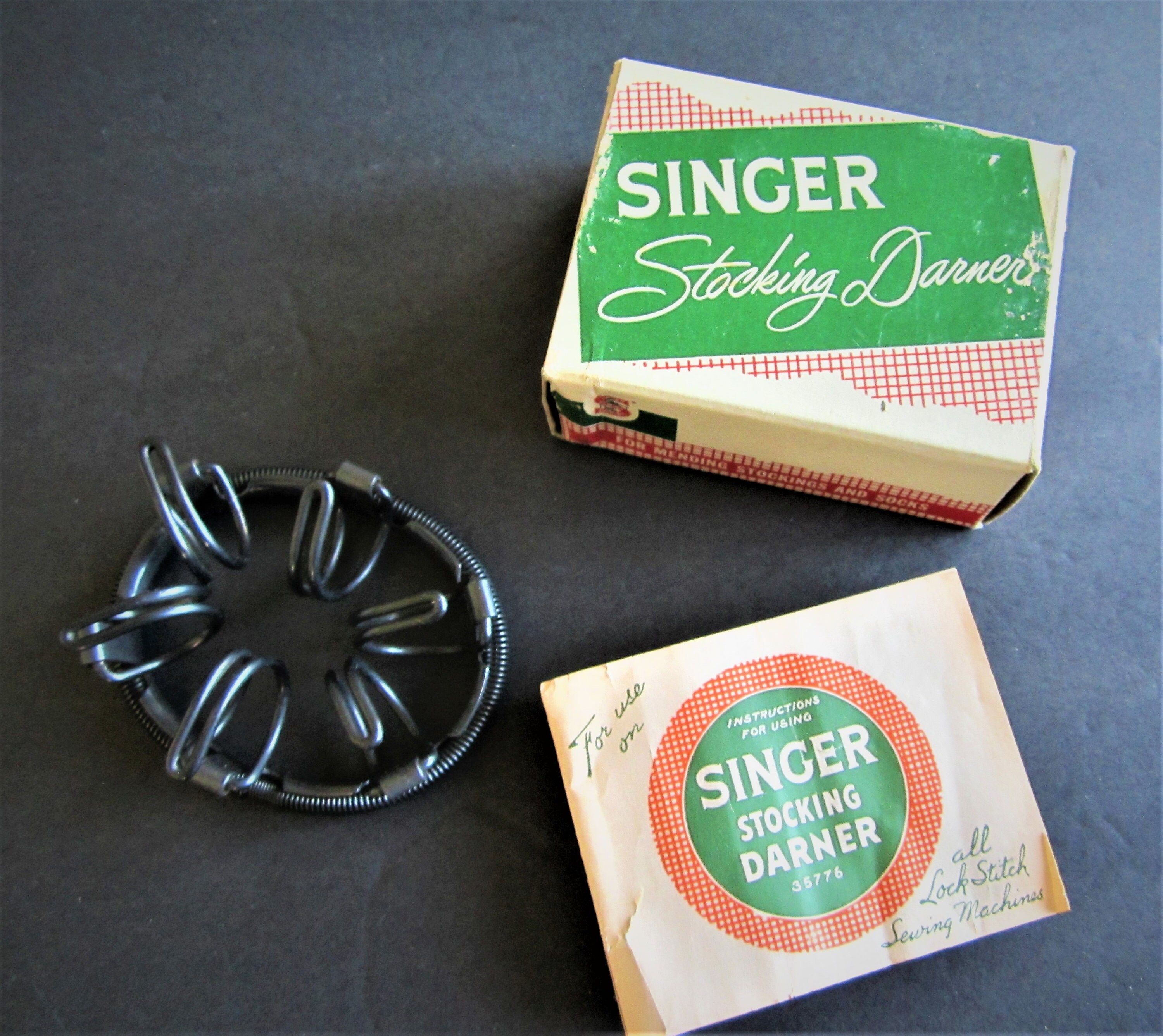 Sewing & Fiber Tools Singer Blackside stocking darner with original box ...