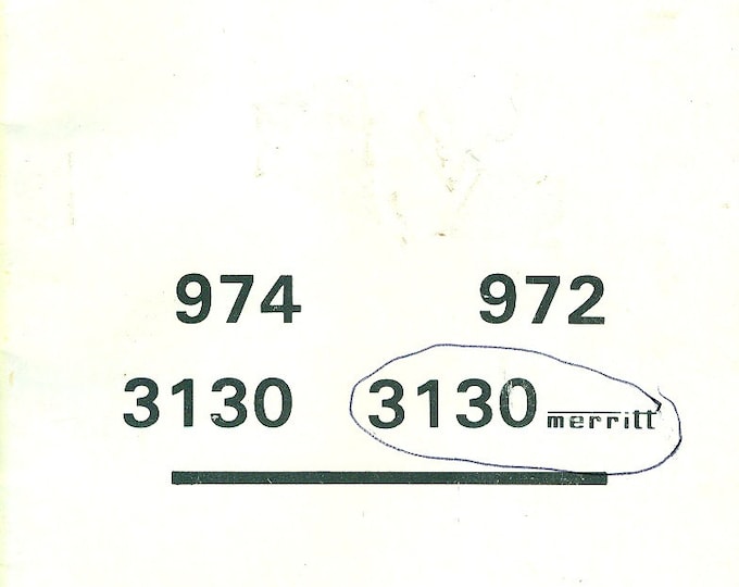 SINGER MERRITT 3130 Zigzag Sewing Machine MANUAL Instruction Book ...