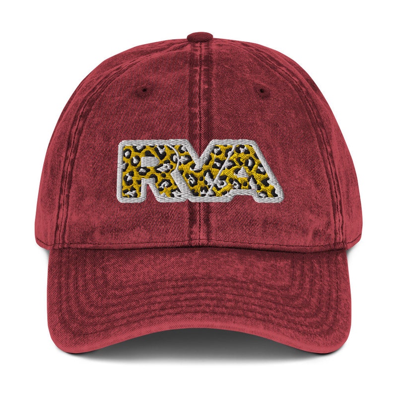 RVA Black and Gold Cheetah Print Vintage Cotton Twill Cap - Etsy