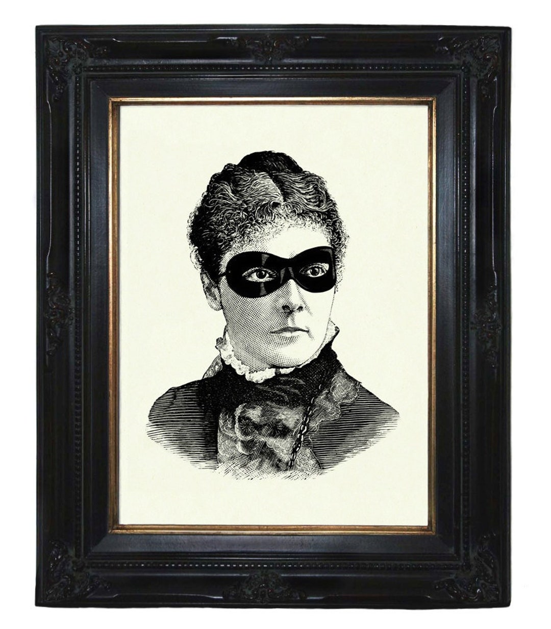 Masked Vintage Victorian Lady Woman Steampunk Portrait Dark Academia ...