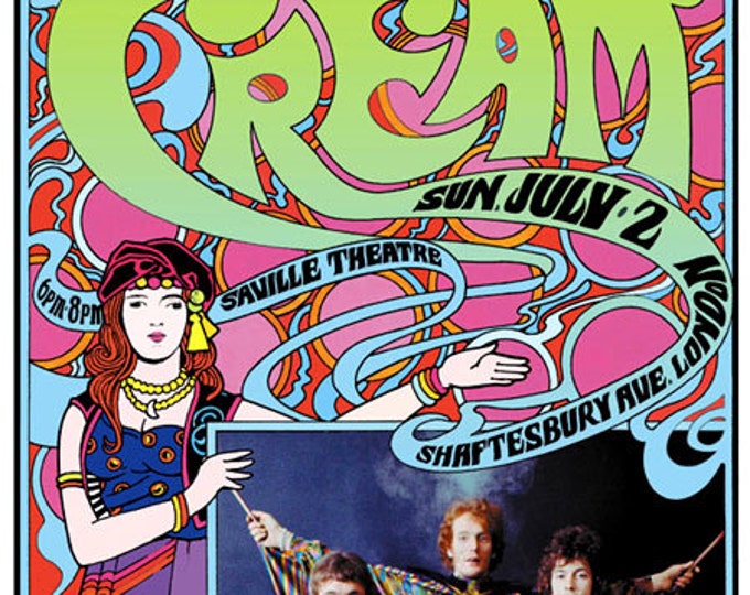 Psychedelic Cream at Saville Theatre, London Concert Poster - Etsy