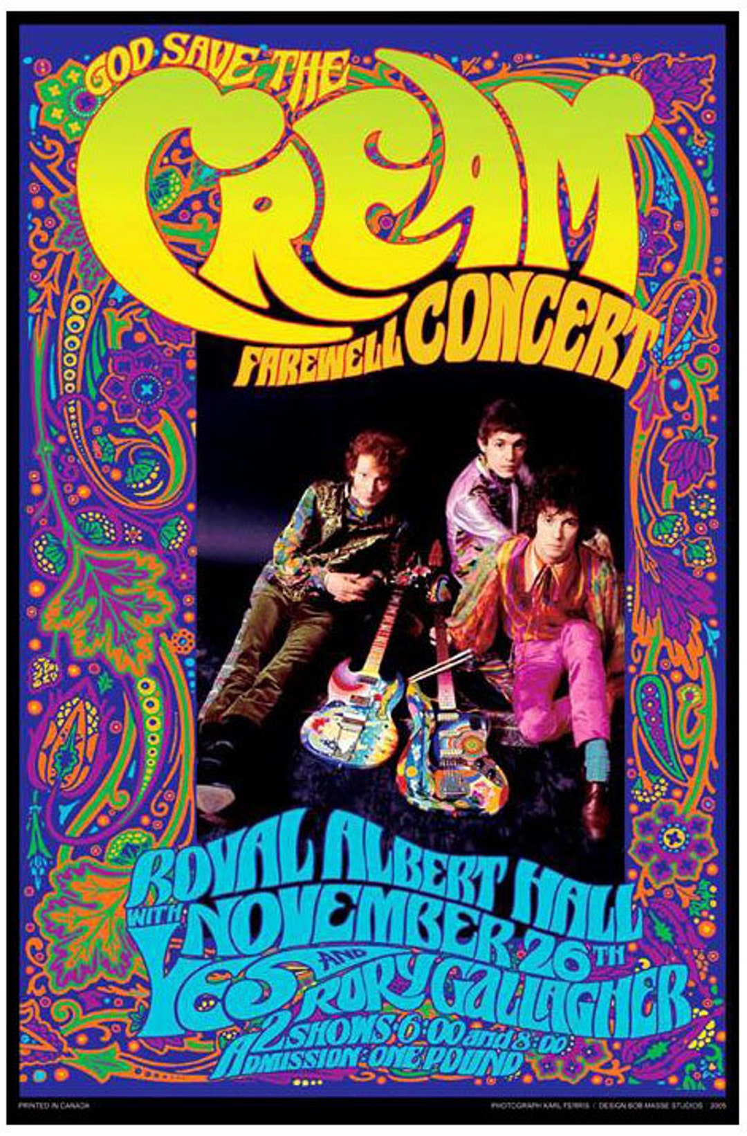Psychedelic Cream Farewell Concert Poster - Etsy