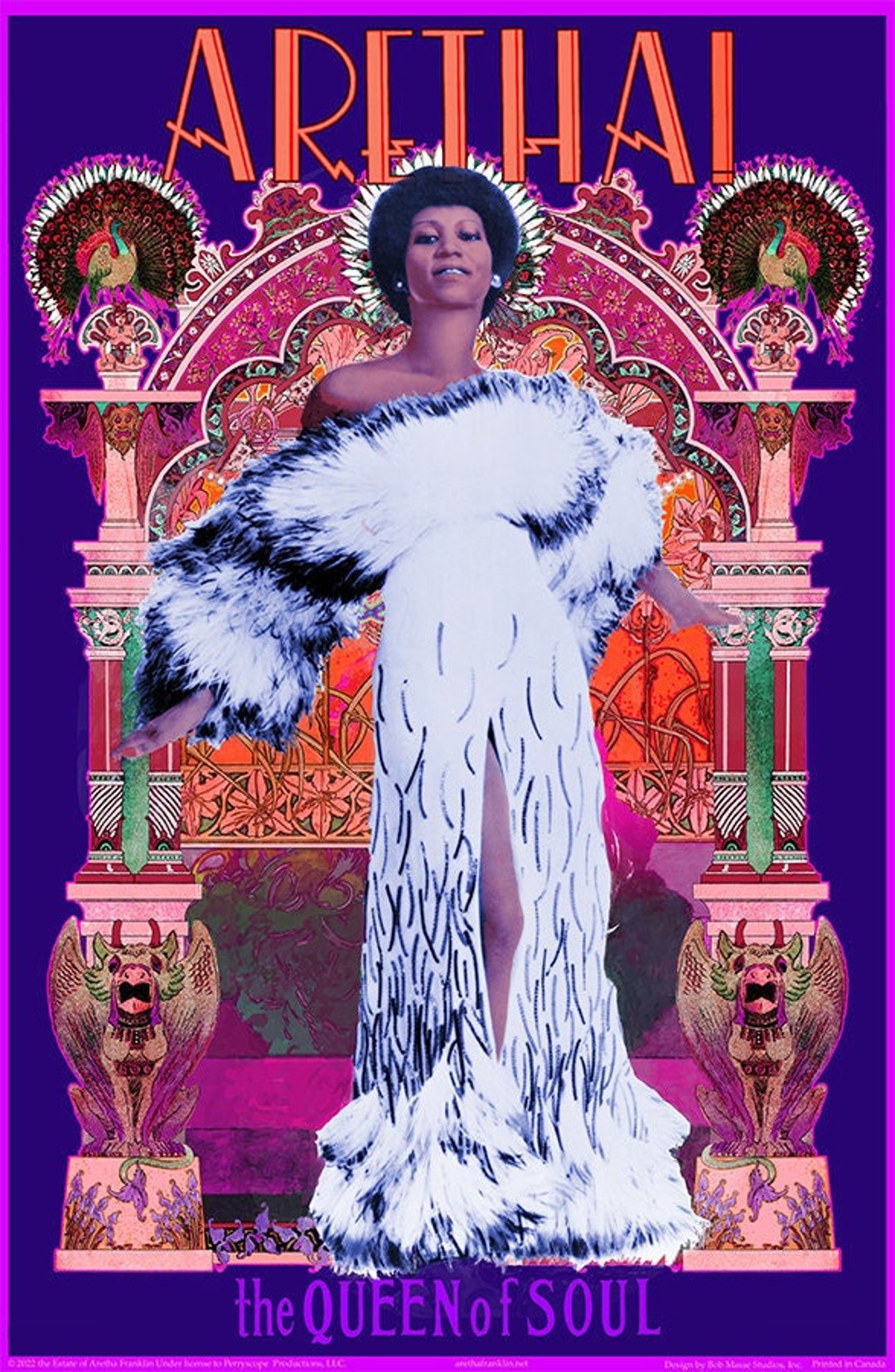 Aretha Franklin Queen of Soul Poster - Etsy