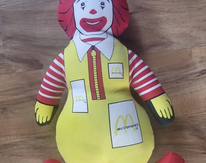 Vintage 1984 Ronald Mcdonald Plush Doll - Etsy