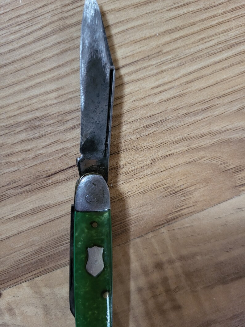 Vintage Antique Royal 2 Blade Green Pocket Knife - Etsy