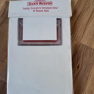 Vintage 1985 Teddy Ruxpin's Greatest Hits Cassette Tape & Beach Ball - Etsy