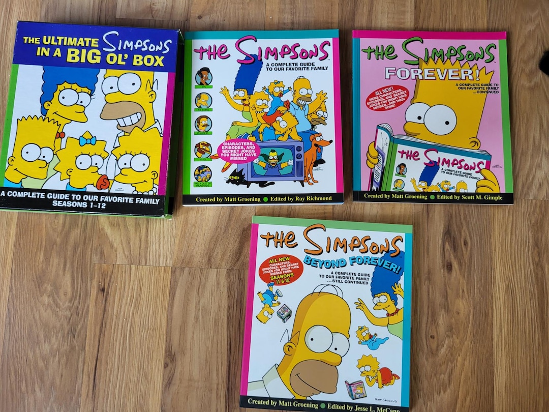 The Ultimate Simpsons in A Big Ol' Box Books Seasons 1-12 - Etsy
