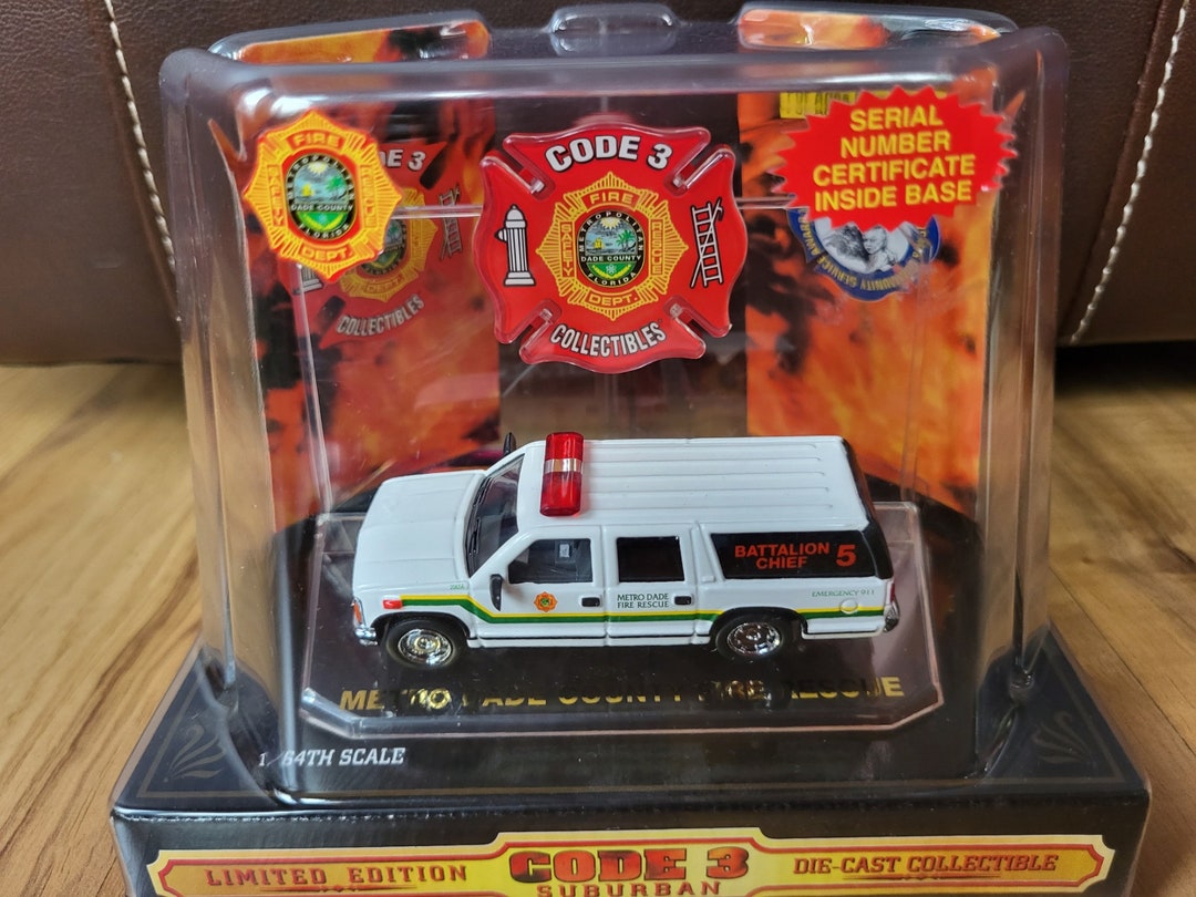 Code 3 Metro Dade Fire Rescue Battalion Chief 5 Suburban 1:64 Scale - Etsy