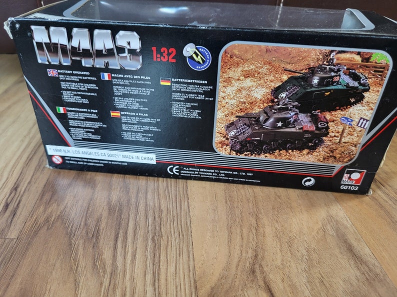 1998 Toy Mark Battery Operated M4A3 Tank Diecast 1:32 Scale 60103 - Etsy