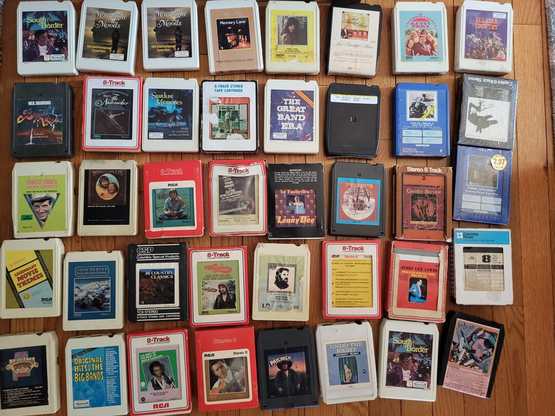 Lot of 40 Vintage 8-track Tapes Variety - Etsy