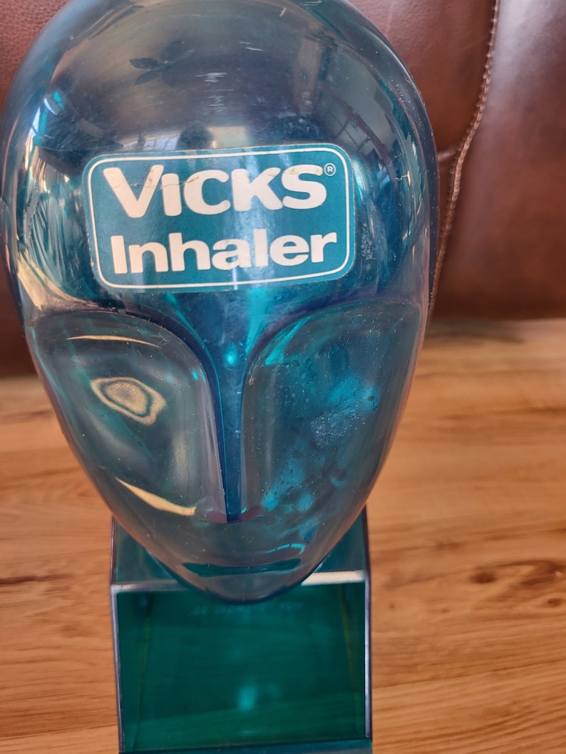 Vintage Vicks Inhaler Plastic Store Display Head by Oberly & Newell - Etsy