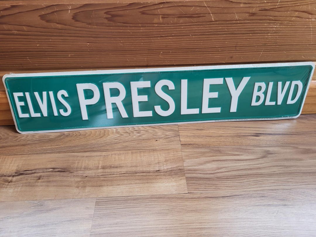 Elvis Presley Blvd Tin Street Sign 24x5 - Sealed - Etsy