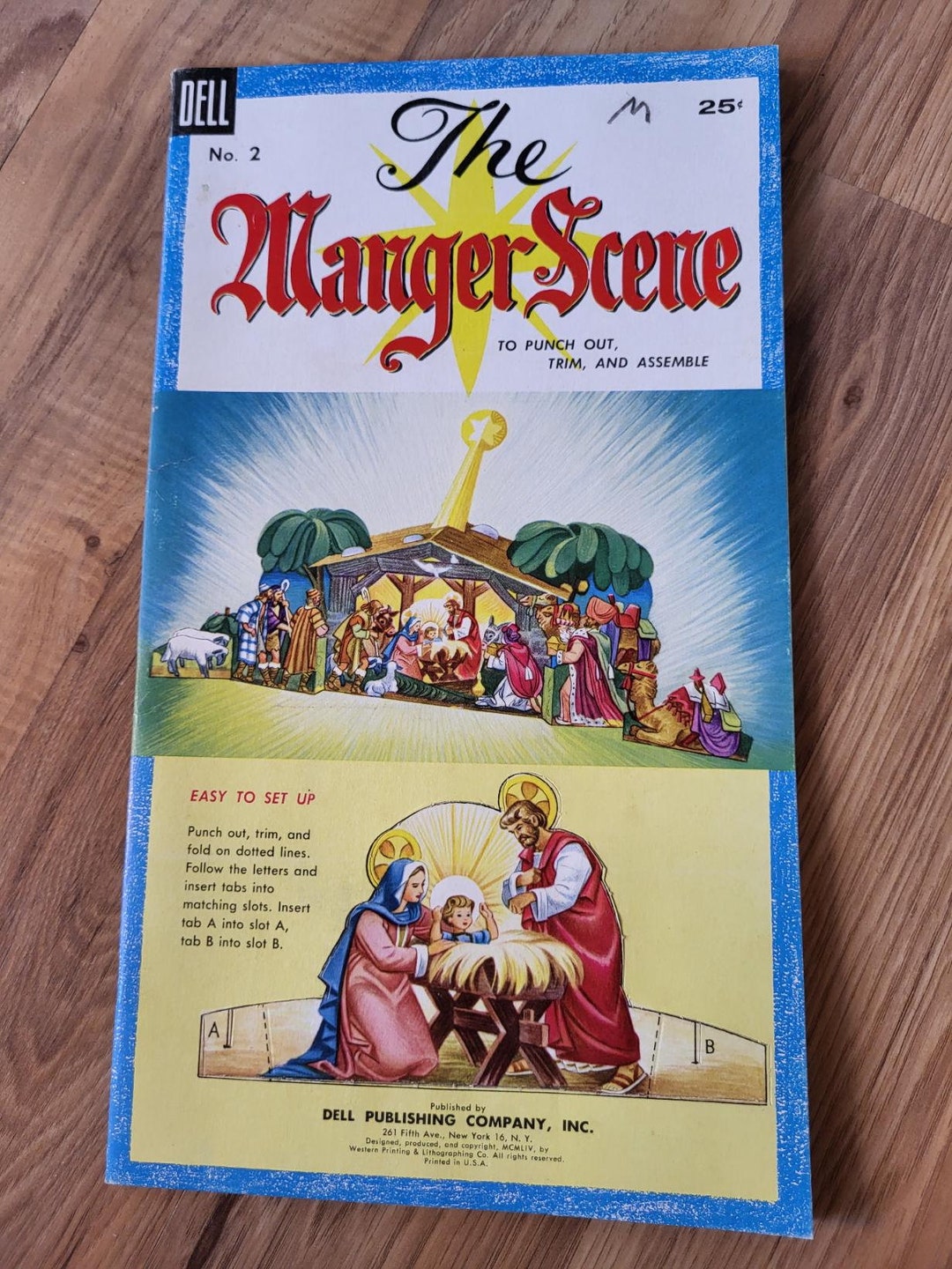Vintage 1950's Dell the Manger Scene Punch Out Book - Etsy