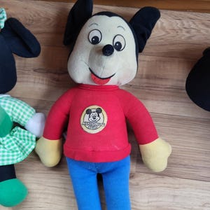 Vintage Walt Disney Knickerbocker Mickey Mouse Club Mickey and Minnie ...