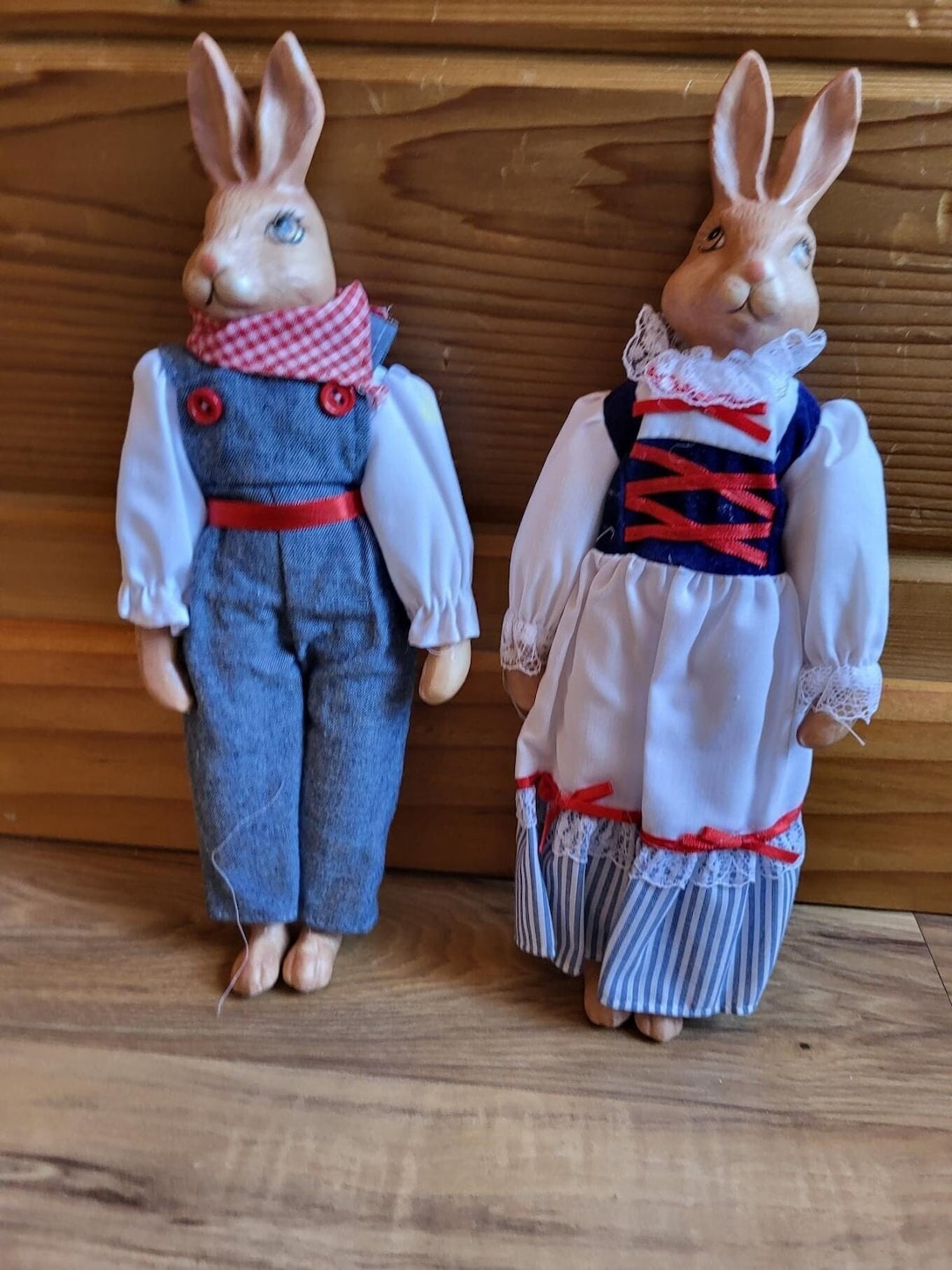 Vintage Baxter and Smythe Porcelain Bunny Rabbits Billy and Betsy ...