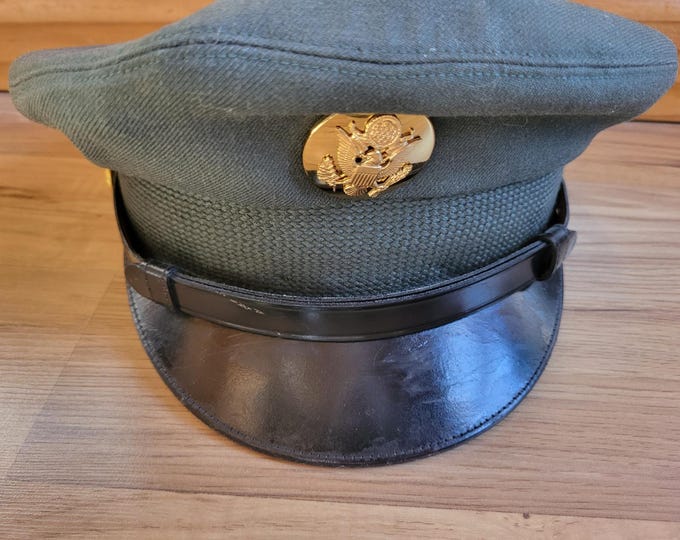Vintage Post WW2 US Army Cap Hat - Etsy