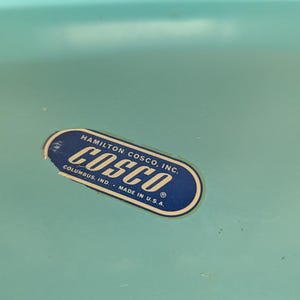 Vintage Cosco 3-step Metal Fold Out Turquoise Step Stool - Etsy