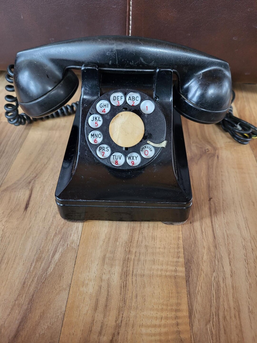 Vintage 1939 Northern Electric Company Rotary Black Desk Top Telephone ...