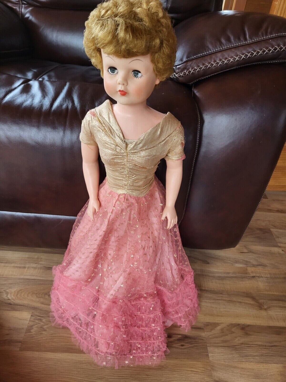 Vintage Bendable Eyes Open & Close 28 Doll W/dress - Etsy