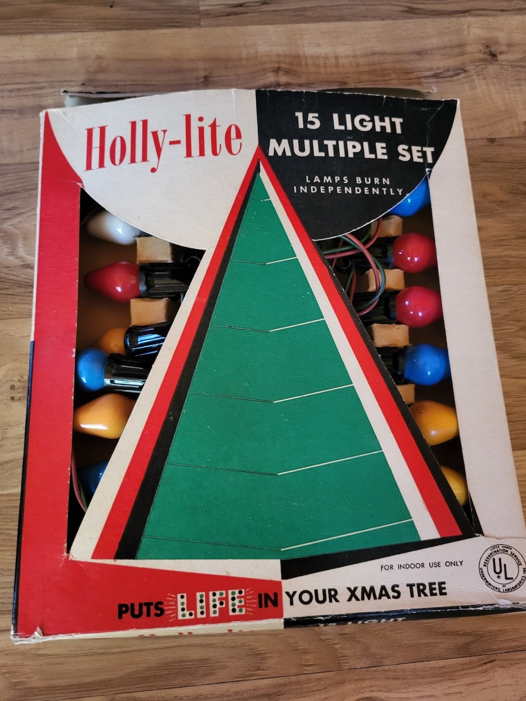 Vintage Holly-lite 15 Light Multiple Set Christmas Tree Lights 915JK - Etsy