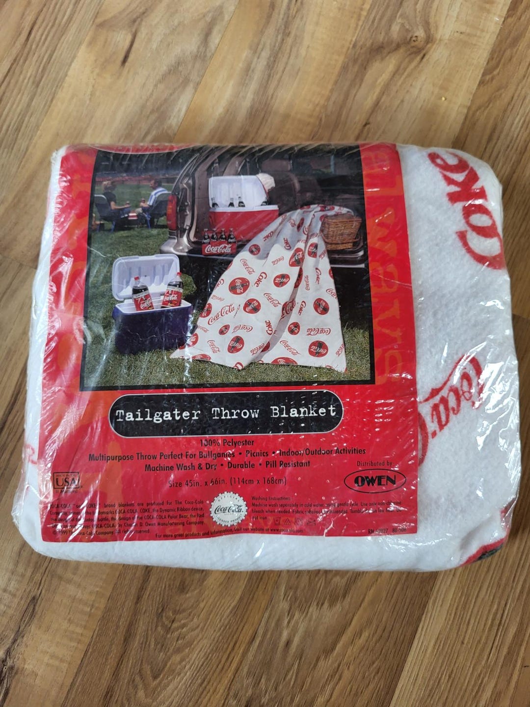 Vintage 1999 Coca-cola Coke 45x66 Tailgate Throw Blanket - Etsy
