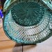 Vintage Kids Turquoise Wicker Chair - Etsy