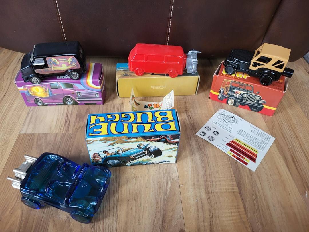 Lot of 4 Vintage Avon Cologne Aftershave Car Van Jeep Bottles - Etsy