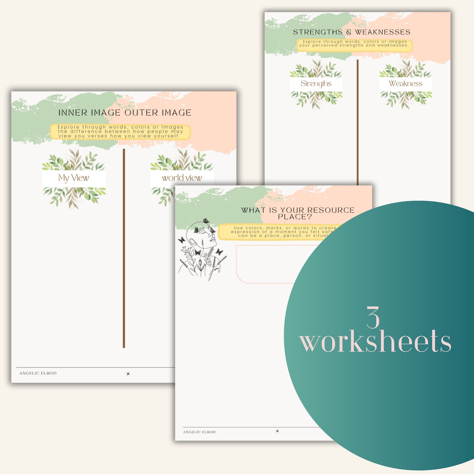 Somatic Therapy Worksheets Therapy Activities Counseling Etsy 