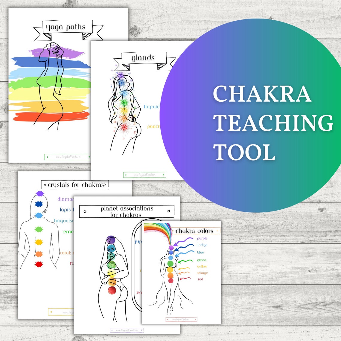 Chakra Charts Printable Chakra Healing Journal Learn Chakras, Chakra Workshops, Chakra Graphics ...