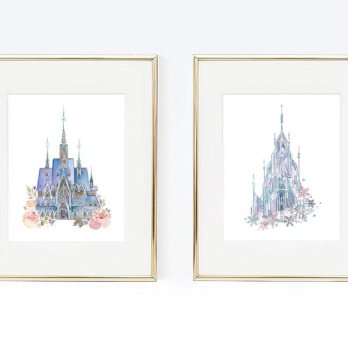 Frozen Castles Disney Princess Castles Frozen Movie Elsa | Etsy