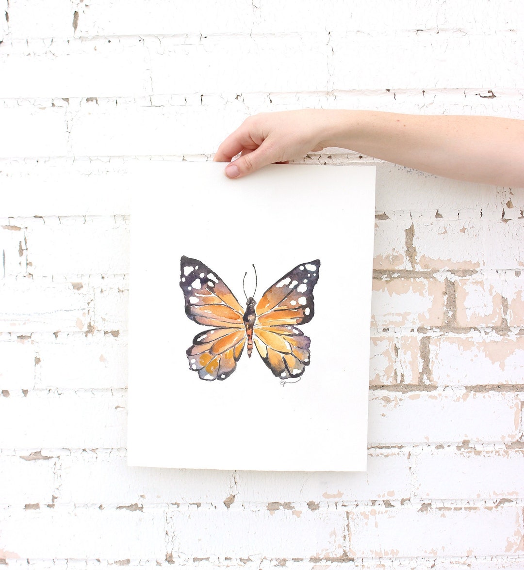 Butterfly Art Print, Monarch Butterfly Watercolor Art Print, Butterfly ...