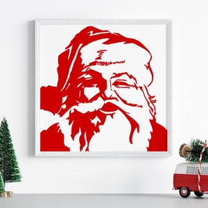 Santa Santa SVG, Christmas Decor Santa Print, Santa Downloadable Art ...