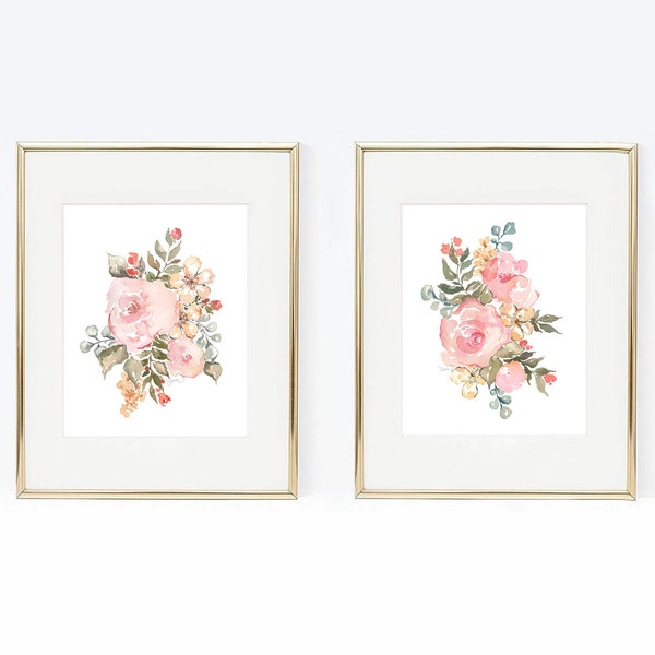 Pink Floral Print - Etsy