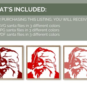 Santa Santa SVG, Christmas Decor Santa Print, Santa Downloadable Art ...