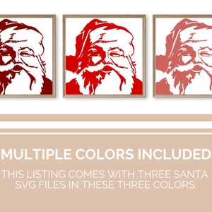 Santa Santa SVG, Christmas Decor Santa Print, Santa Downloadable Art ...