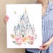 Disney World Print, Watercolor Print! Disney Castle, Princess Castle ...