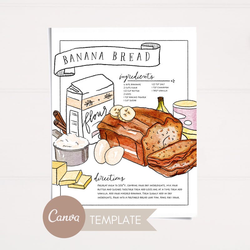 Recipe Binder Bread - Etsy UK