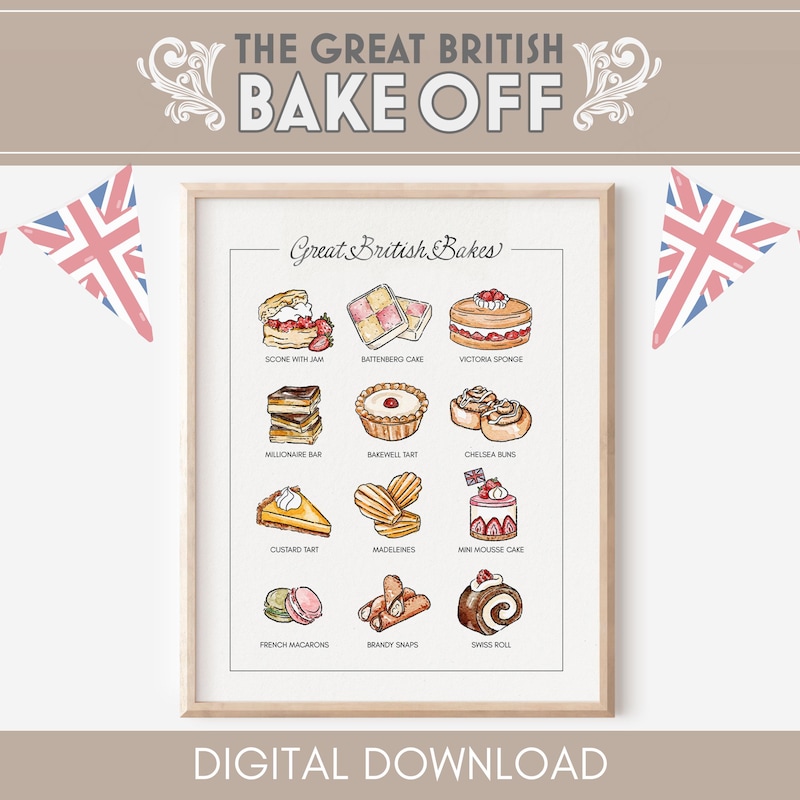 Bake off Poster - Etsy UK