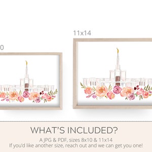 Denver Temple Artwork Download, Mormon Temples Watercolor Download, LDS ...