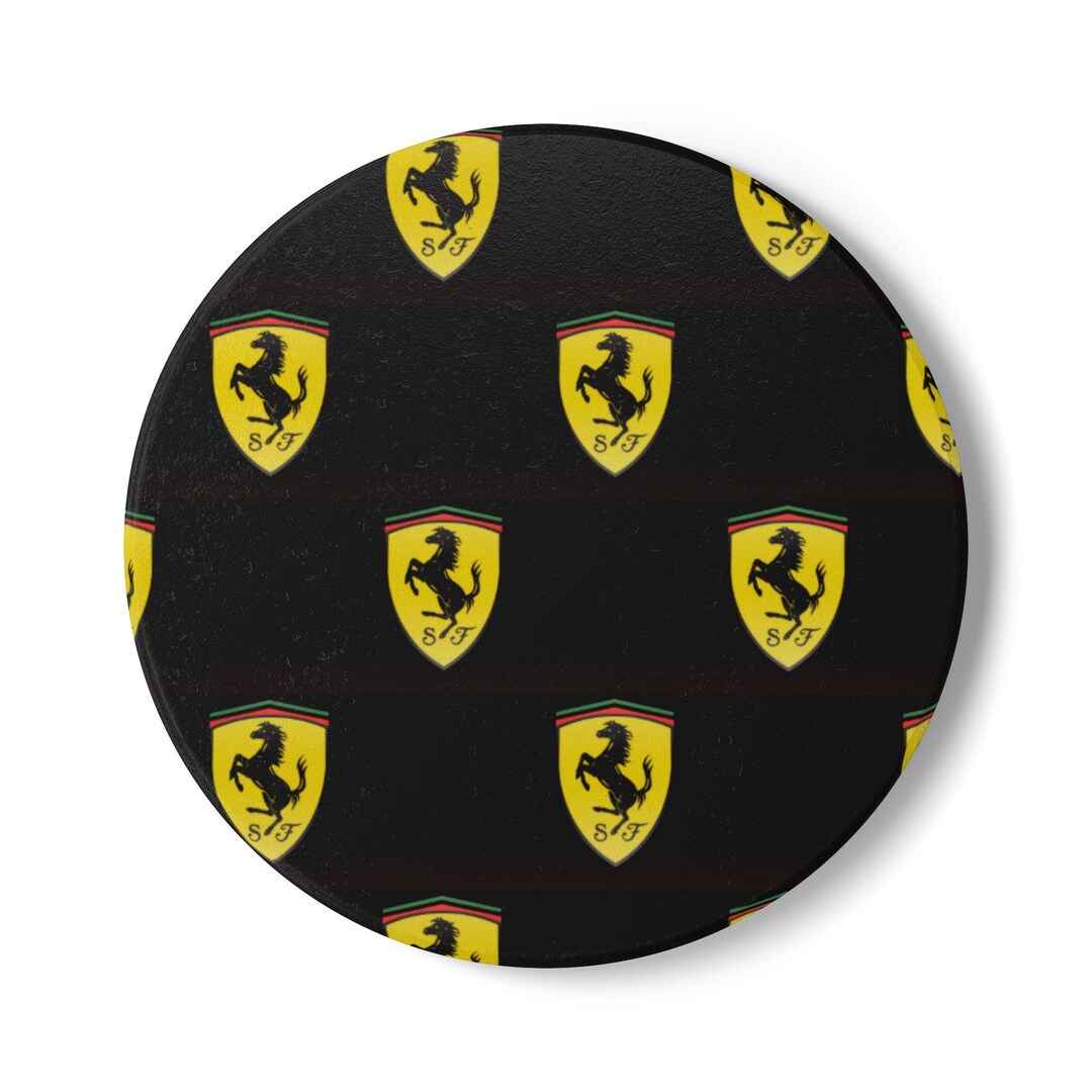 Ferrari Racing, Ceramic Coaster, F1 Racing Decor, Motorsport Gift, Home ...