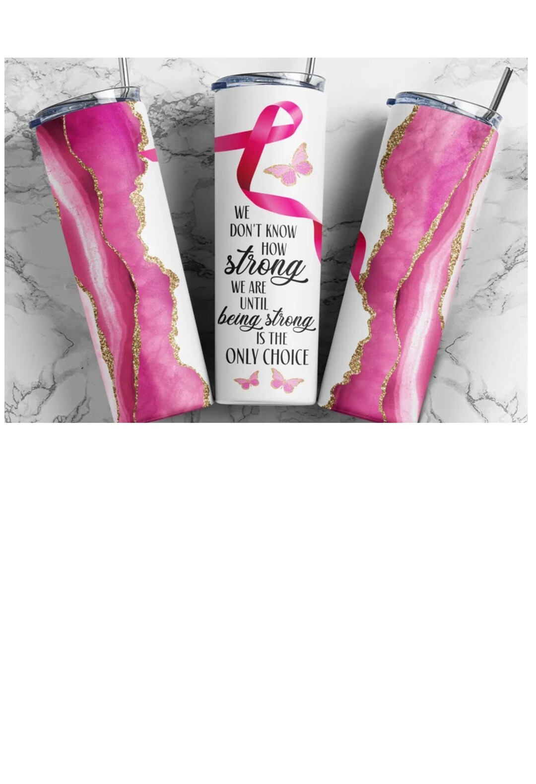 Breast Cancer Tumbler Breast Cancer Awareness Cup breast - Etsy
