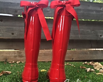 Rain Boots With Bows | Etsy