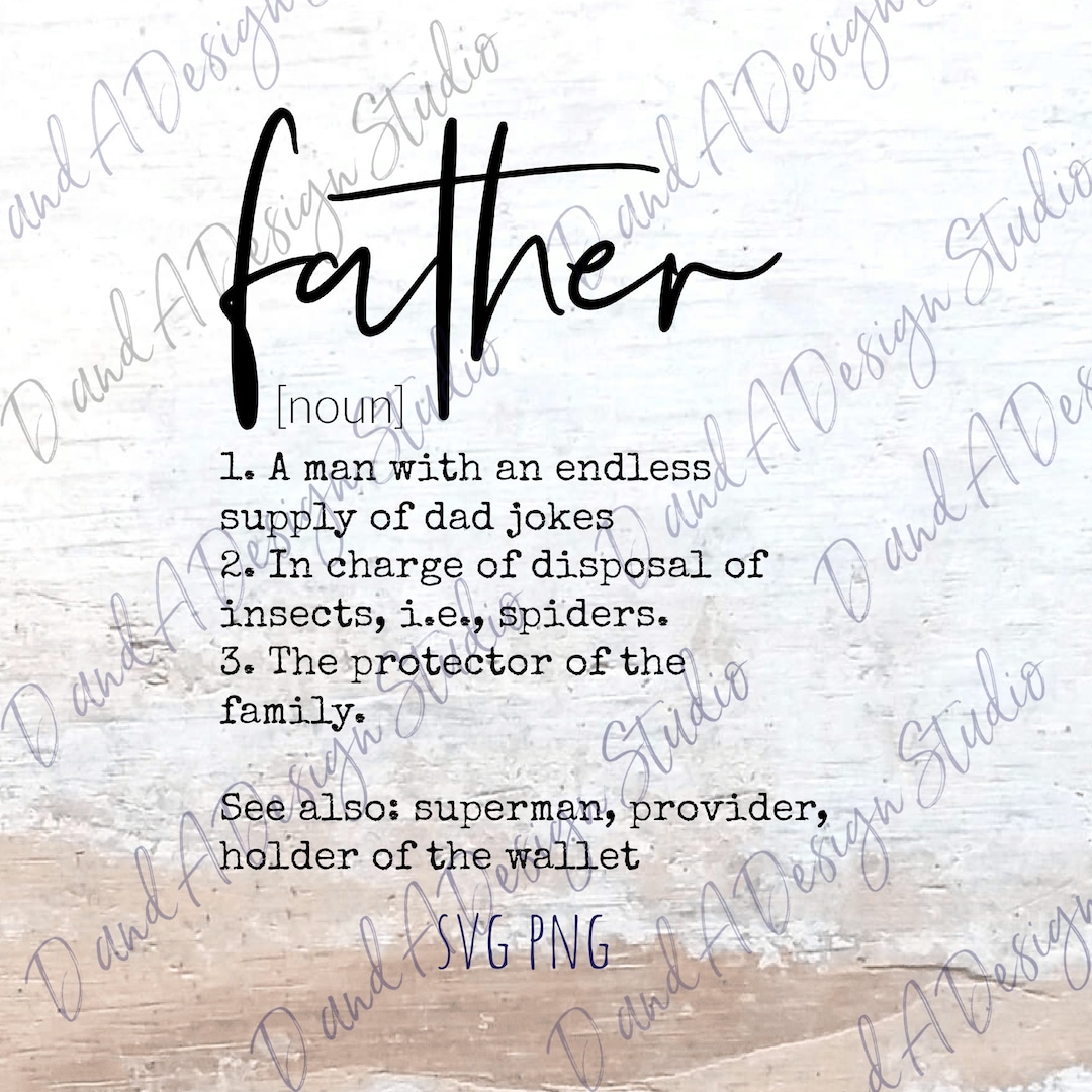 Father SVG PNG Digital File | Digital Download | Cut File | Sublimation ...